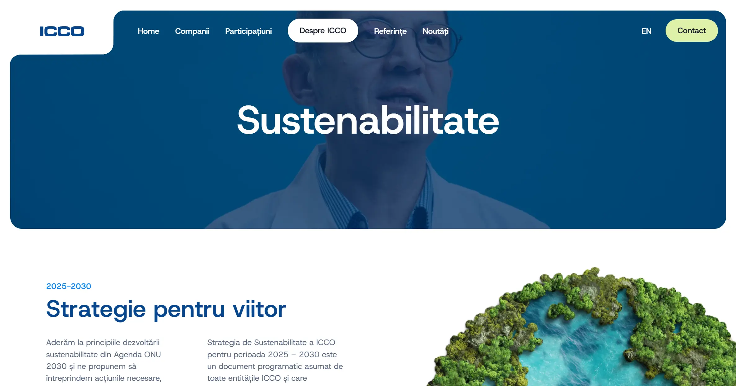 Sustenabilitate ICCO | Angajament pentru un viitor responsabil